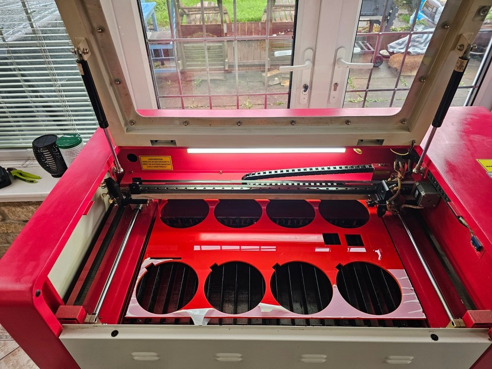 HPC LASER LS3060 (LIGHTBURN compatible) 60W CO2 LASER CUTTER ENGRAVING ...