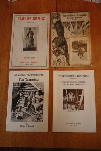 VINTAGE TRAPPING BOOKS OF FRANK ARNOLD VERY VERY RARE A MUST ARNOLD ...