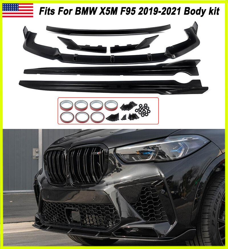 For BMW X5M F95 2019-2021 Rear & Front Bumper Lip & Trunk Spoiler ...