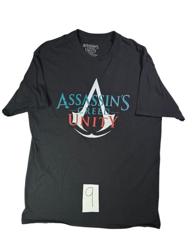 Assassin's Creed Unity T-Shirt Men's Large Black Graphic Ubisoft Video ...