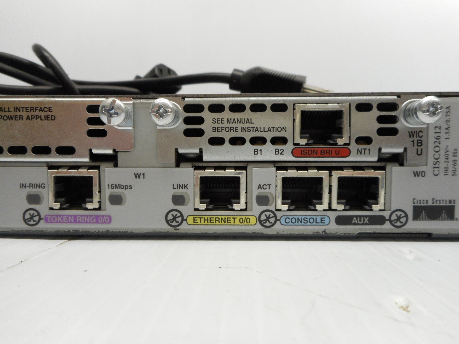 Cisco Systems 2620 Ethernet Router Chassis w/WIC 1BU Module | eBay