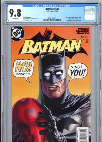 Batman #638 CGC 9.8 White Pages Jason Todd Revealed as Red Hood DC ...