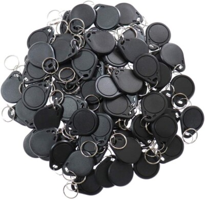 100PCS 13.56MHz RFID Key Fob Proximity IC Card ISO14443A Token Tag NEW ...