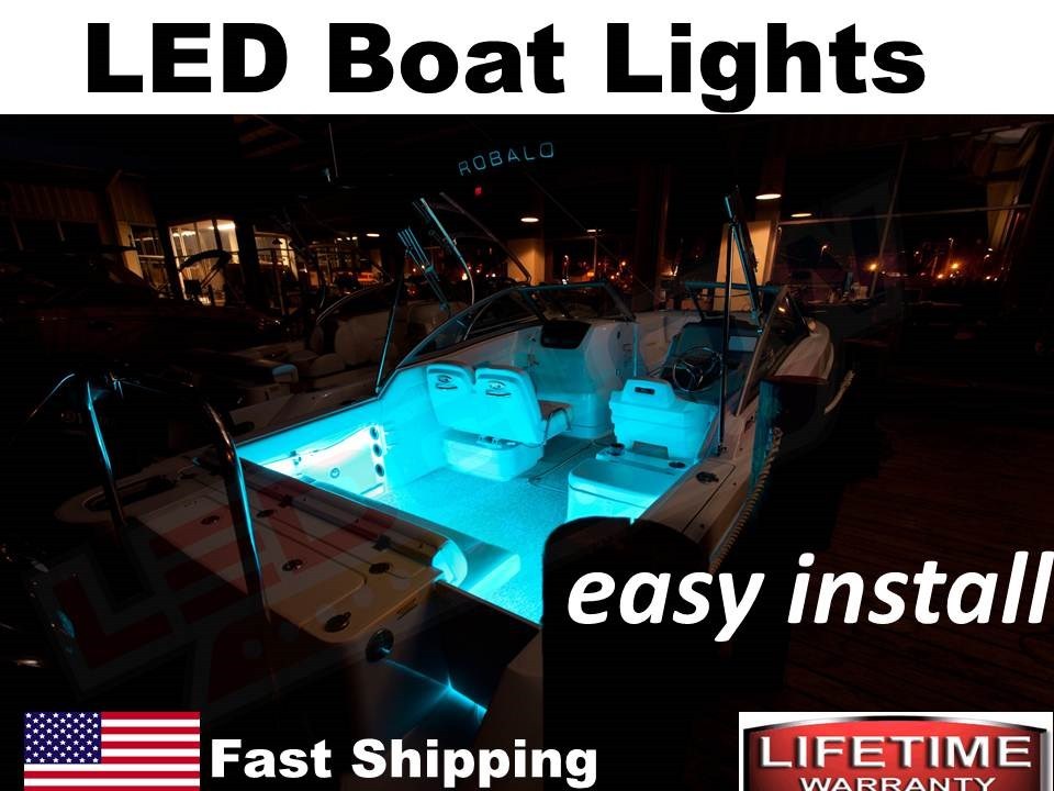 12 volt BOAT lights - RED led strips - WATERPROOF - interior or ...