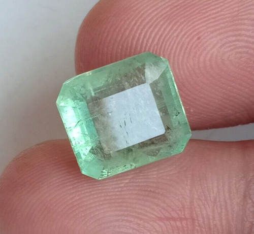 Natural Russian Emerald Octagon Shape Faceted 6.25 Ct For Jewelry Loose ...