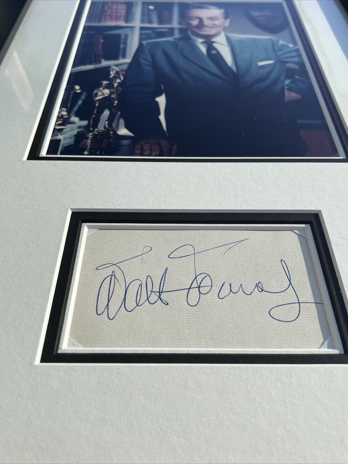 Framed Walt Disney Autograph On Cut Card with PSA DNA/Phil Sears COA | eBay