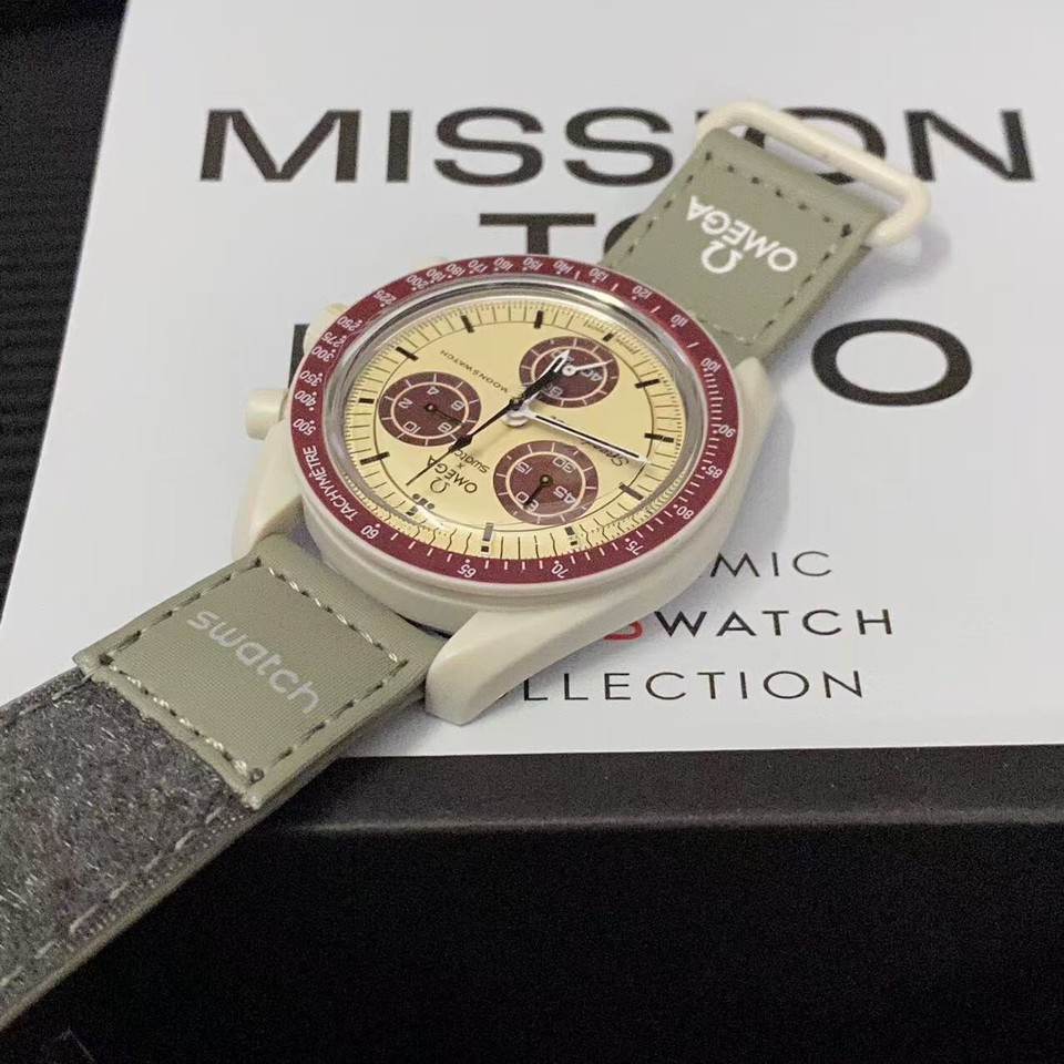 NEW Swatch x Omega Moonswatch Mission To PLUTO Watch - With Box | eBay