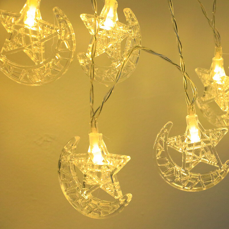 Ramadan Decoration Led String Lights Moon Star Lights Eid Party ...