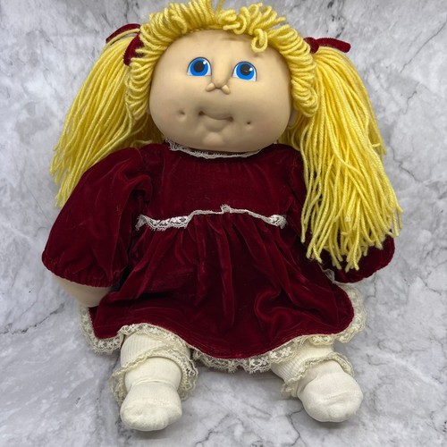 1986 Cabbage Patch Kid Rare Head Mold #9 Lemon Loops Blonde Blue Eyes ...