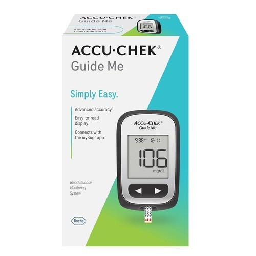 Accu-Chek Guide Me Blood Glucose Monitor Kit Meter + Exp. 01/2027+ Soft ...