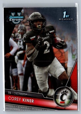 2023 Bowman Chrome University #34 Corey Kiner Rookie Cincinnati ...