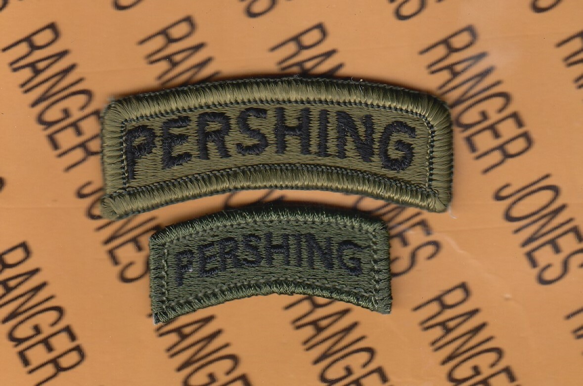 US Army PERSHING Missle 1980's arc tab patch m/e set | eBay