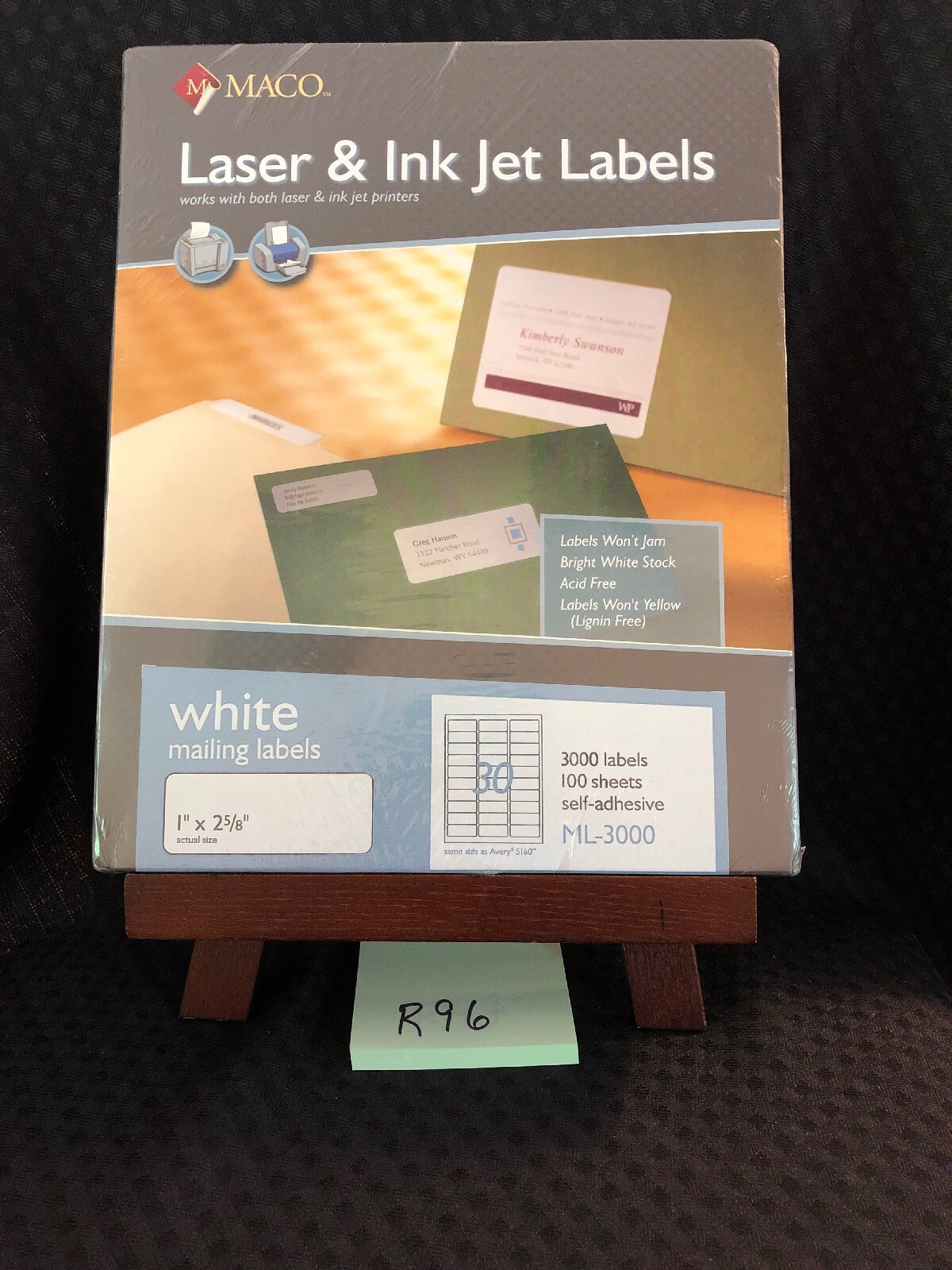 Maco ML-3000 Address Labels 1" x 2-5/8 --30 to The Page 3,000 Labels ...