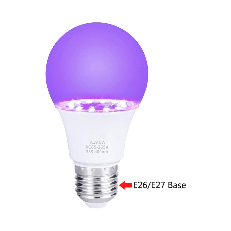 2X Led Ultraviolet Black Light Uv Bulb Glow in the Dark Ultra Violet Neon E26/27 | eBay