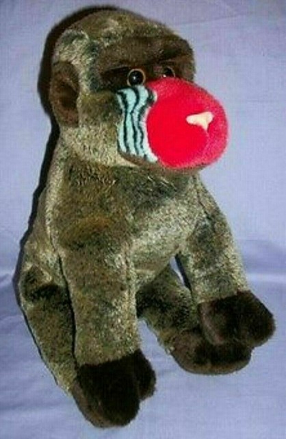 Retired Cheeks The Baboon Ty Beanie Buddy 2001 Plush 10 Inch Tall ...