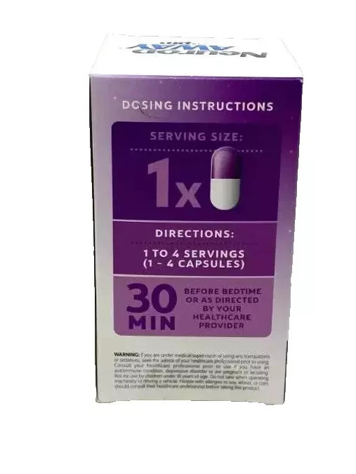 NeuropAWAY PM Nighttime Nerve Support Formula Pain Relief 60 Caps ...