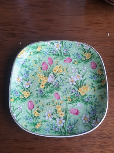 Vintage Lord Nelson Pottery Plate Green Tulip 5" | eBay
