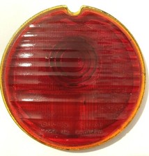 NOS Lucas St38 Glass Red Pork Pie Rear Tail Lamp Lens Austin 7 Morris 8 ...