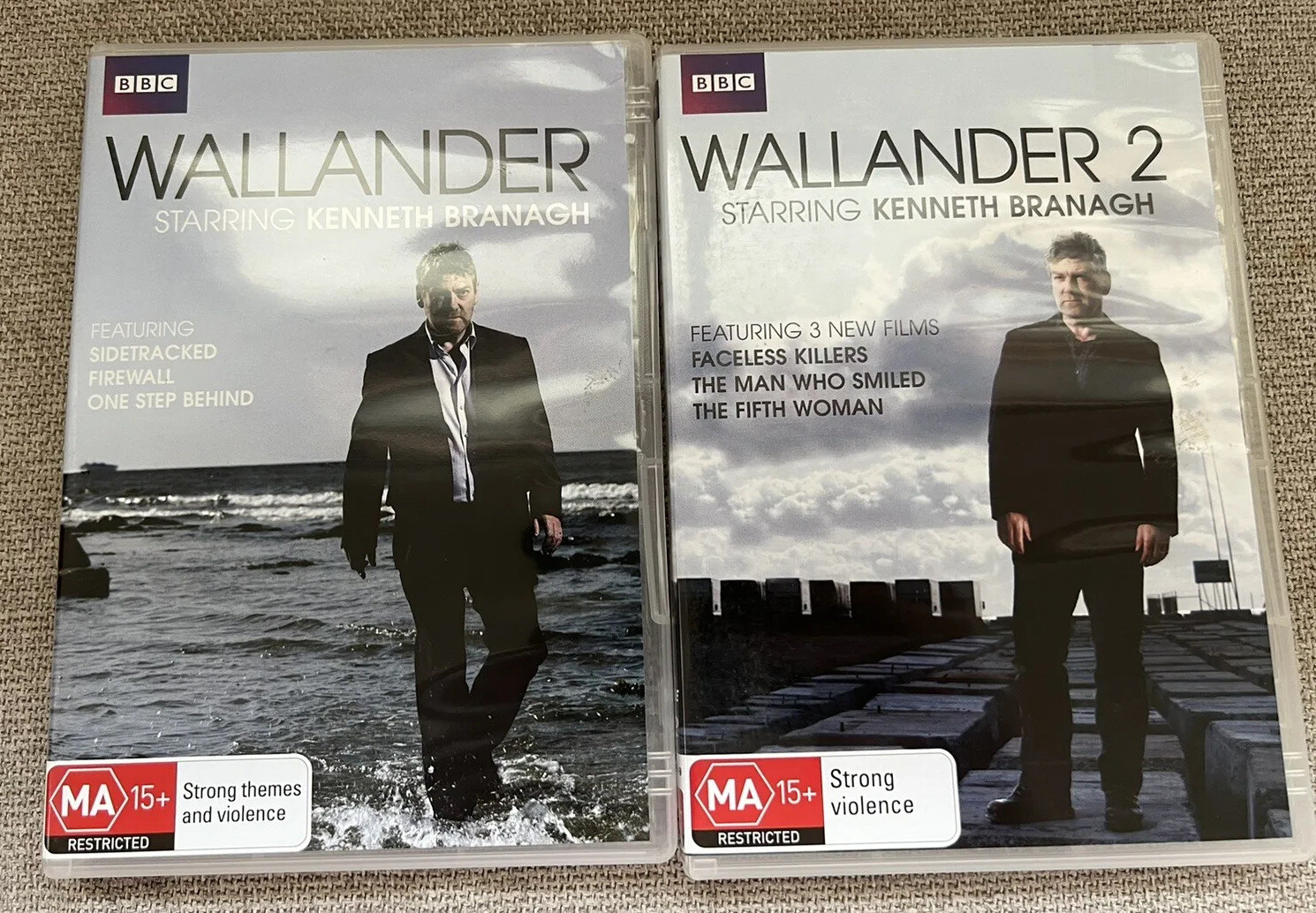 Wallander Dvd Series 1-3 Series Region 4 Bbc Tv Series 6 discs | eBay