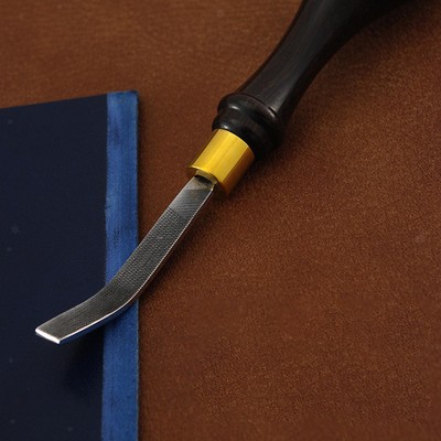 Leather Roughing Tool Hand Tool DIY Leather Craft Wooden Handle Surface ...