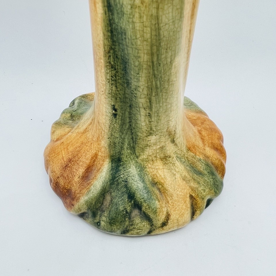 Vtg. 1920s Weller Pottery Woodcraft Apple Tree Bud Vase 9” | eBay