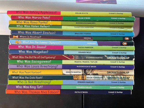 Lot 17 Who Was Who Was What Was Series Books Set Biography History WHO ...