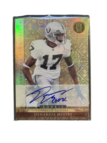 2011 Panini Gold Standard #179 Denarius Moore Rookie Autograph #186 / ...