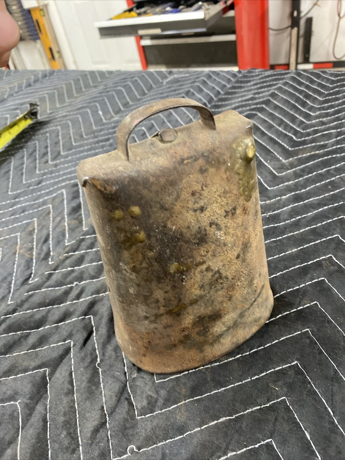 Vintage Huge Metal Cow Sheep Bell Antique Bells Old Rusty Farm Cattle ...