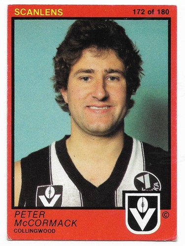 1982 Scanlens (172) Peter McCORMACK Collingwood ++++ | eBay