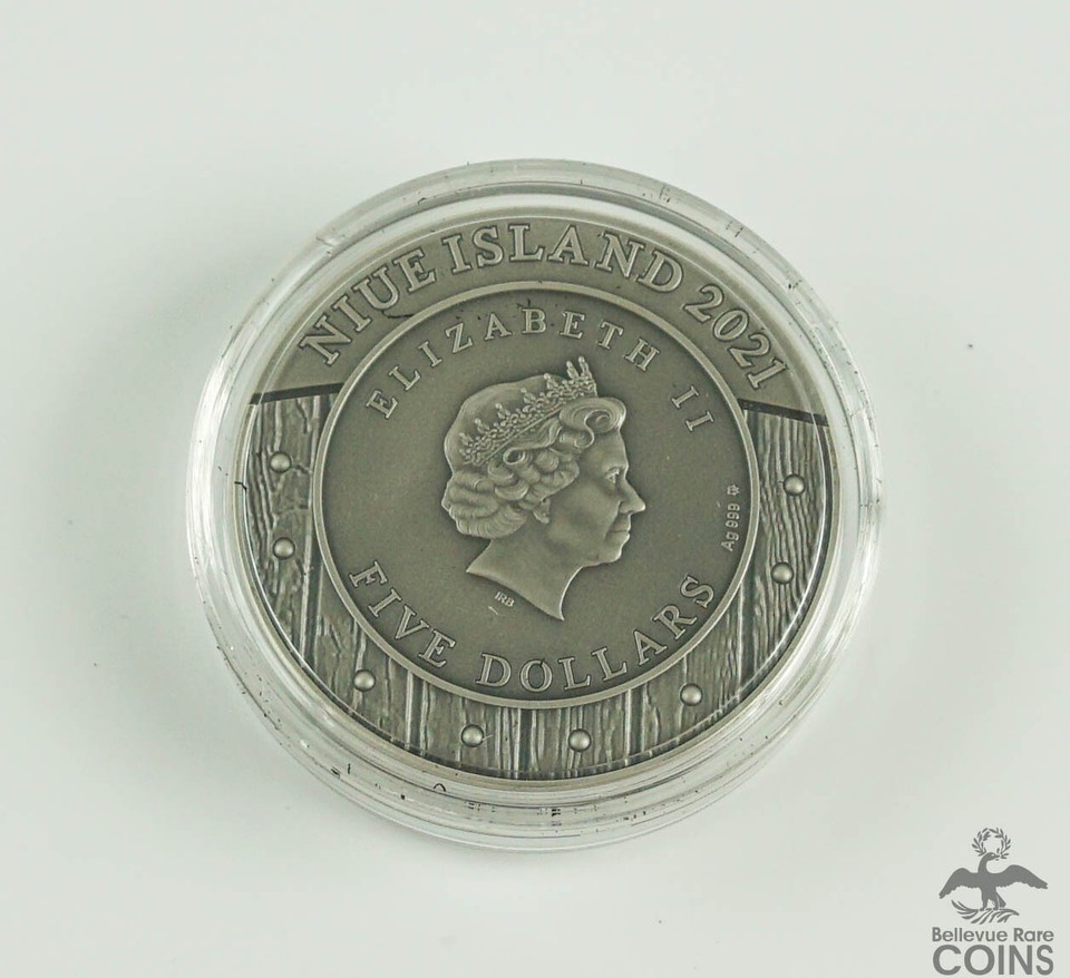 2021 Niue MULAN Woman Warrior .999 Fine Silver 2oz Antiqued Coin w/COA ...
