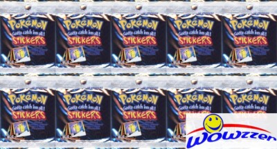 (10) 1999 Artbox POKEMON Factory Sealed Foil Pack-100 MINT Sticker! 25 ...