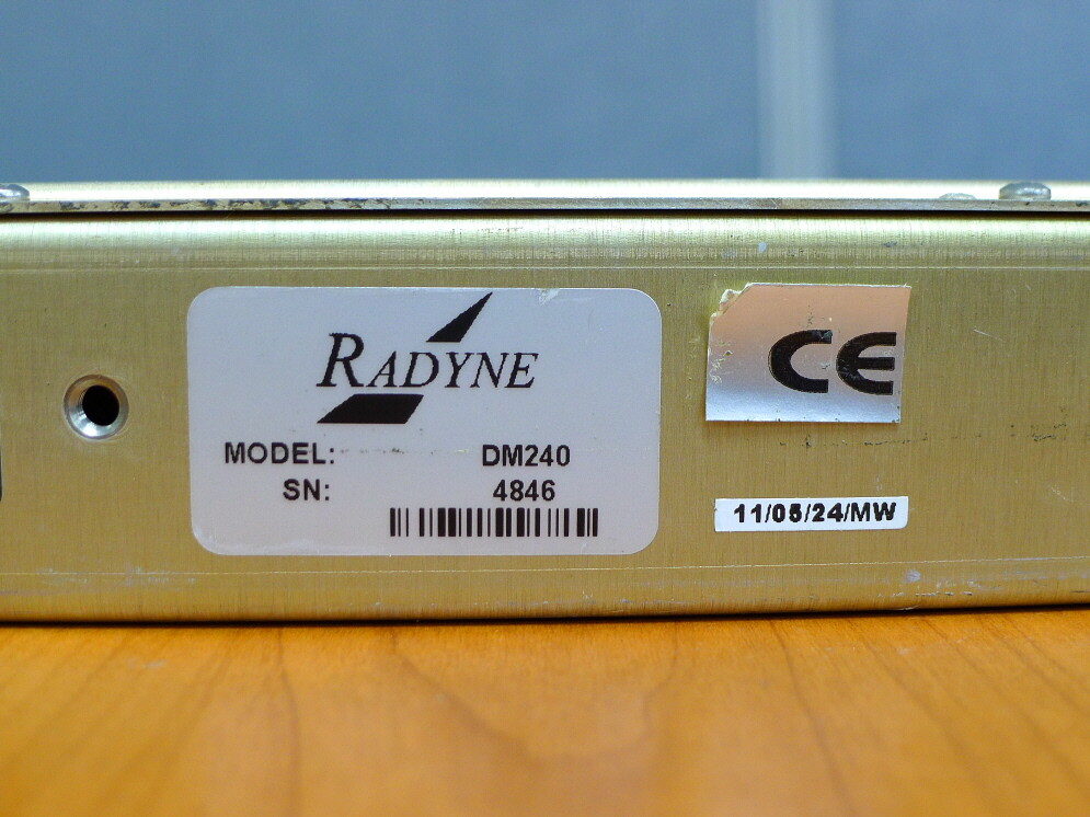 Radyne DM240 Digital Modulation Digital Video DVB Broadcast L-Band ...