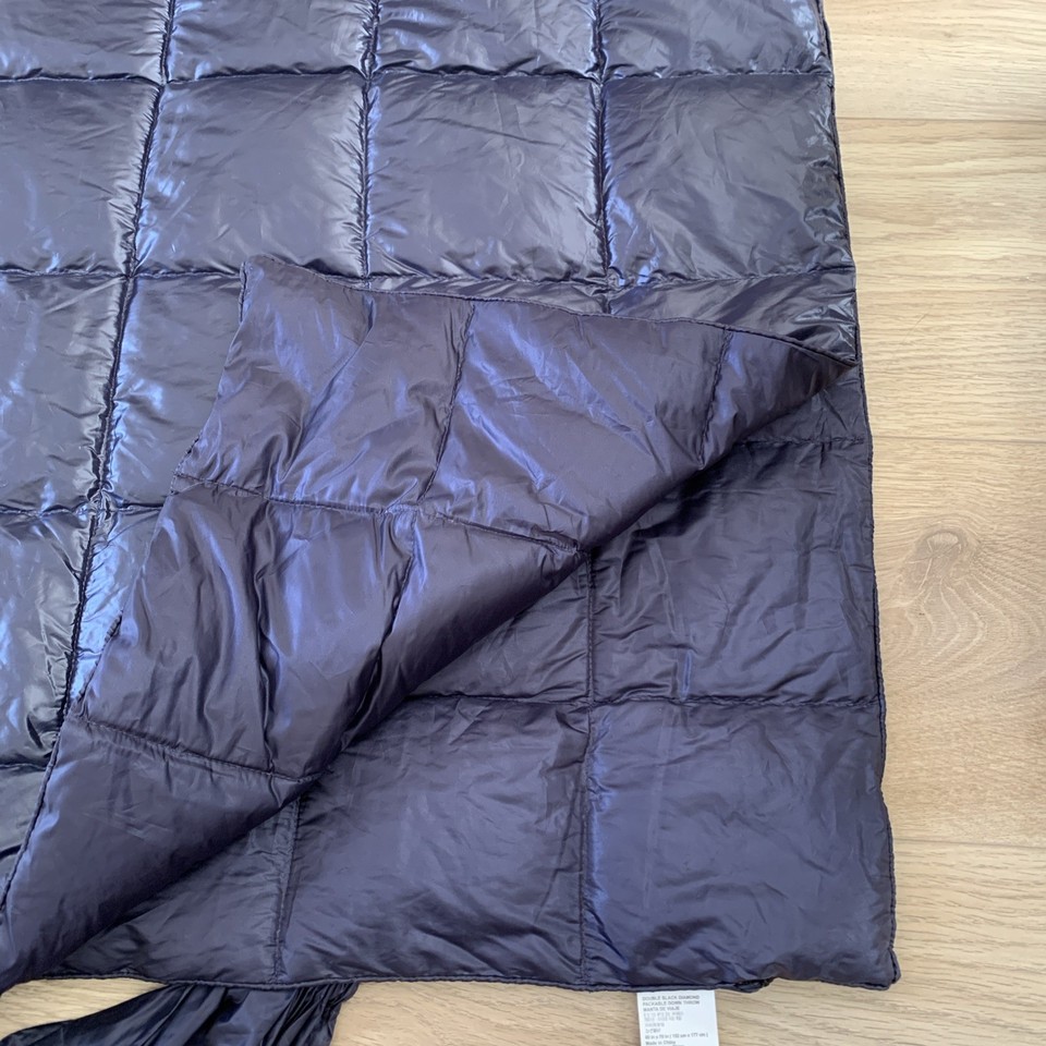 Double Black Diamond Packable Down Throw 60”x70” 700 Fill Power Down ...