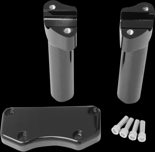 DS Blk 6 Straight Handlebar Riser Top Clamp Kit Sportster 1200 Super ...