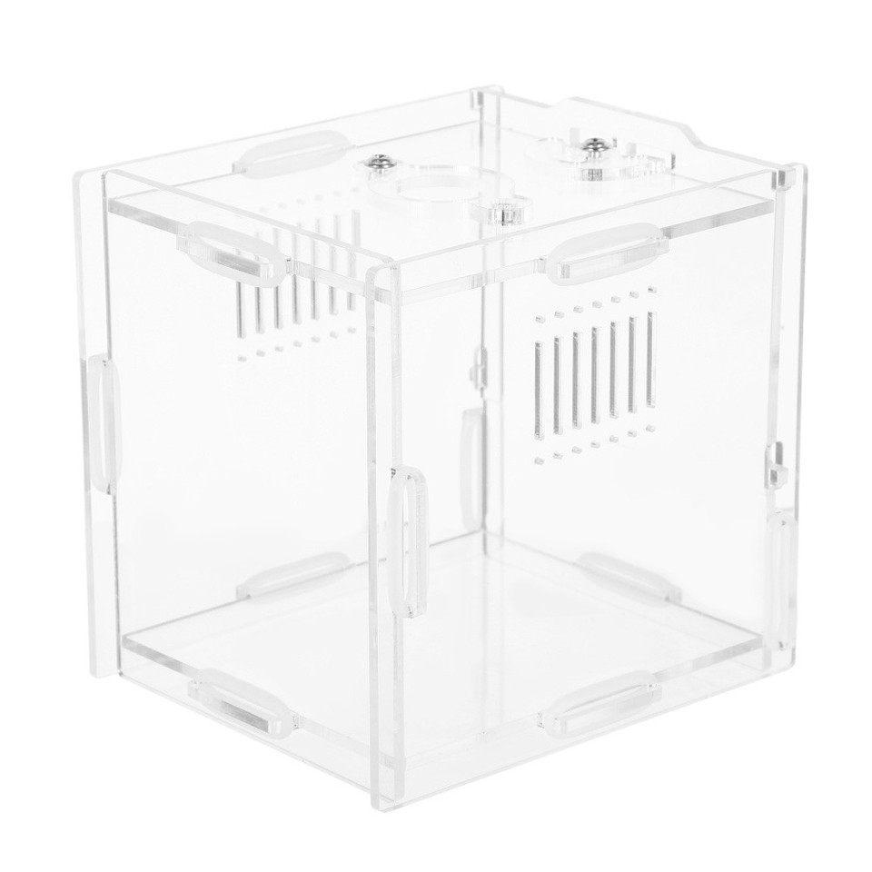 Reptile Feeding Box Snake Breeding Box Transparent Animal Habitat Cage ...