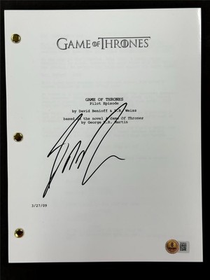 George R.R. Martin signed Game of Thrones Pilot Script autograph (A ...