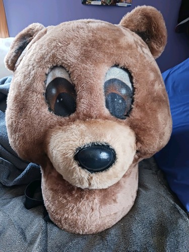 Kanye West College Dropout Bear Mascot Mask Costume Head Halloween ...