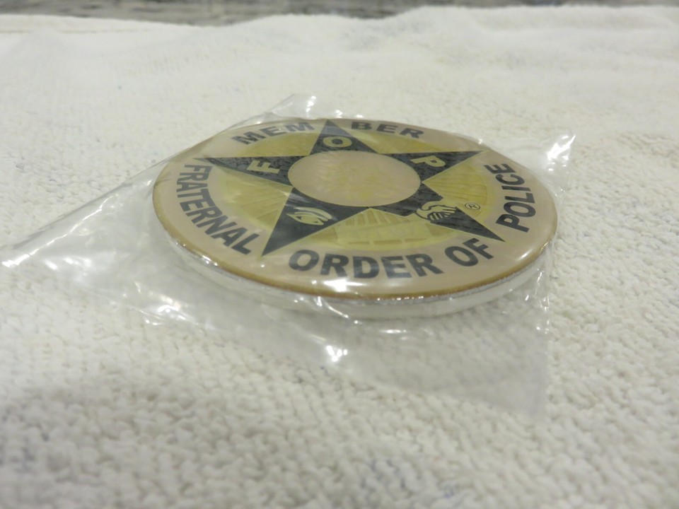Fraternal Order Of Police 3" Thick Padded Hard Plastic Stick On Emblem ...