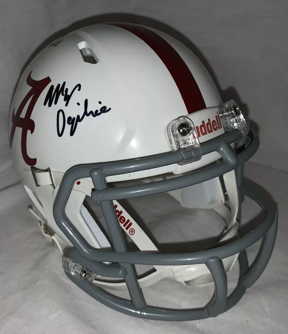 Major Ogilvie Signed White ALABAMA Mini Helmet "Roll Tide" PROOF ...