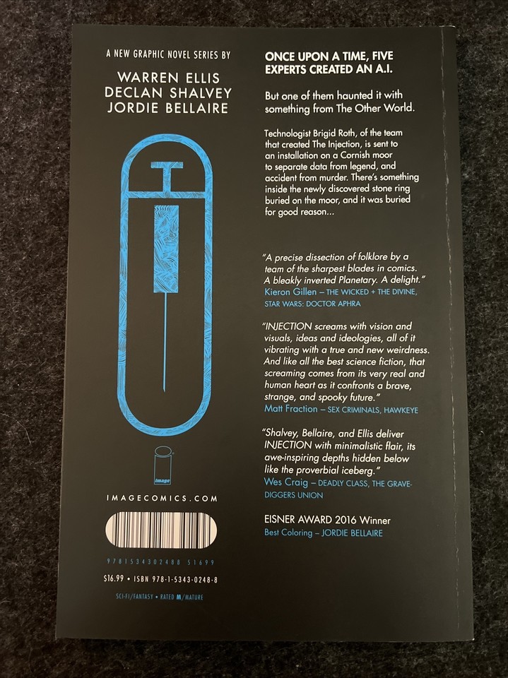 Injection Volume 3 by Warren Ellis (Image Comics 2017 Trade Paperback ...