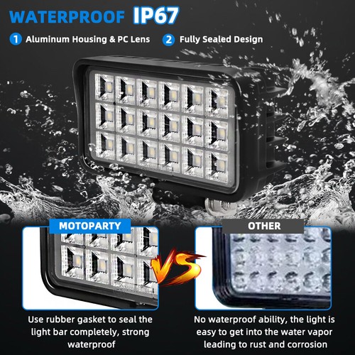 LED Rear Backup Reverse Light Tail Light For 2018-2025 Polaris Ranger ...