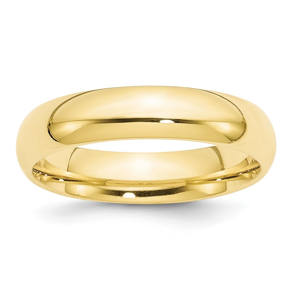 10k-yellow-gold-5mm-comfort-fit-wedding-band-solid-ring-sizes-4-14-ebay