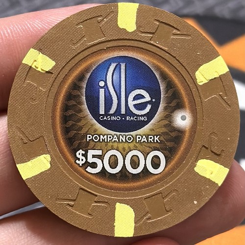 Isle Casino Pompano Park Florida $5000 43mm Chip | eBay