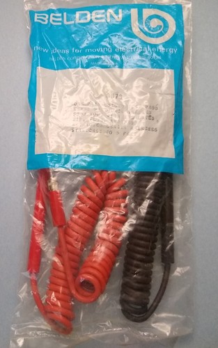 Pair of Belden Coiled Test Prod Leads for Multimeters with Pin Jacks | eBay