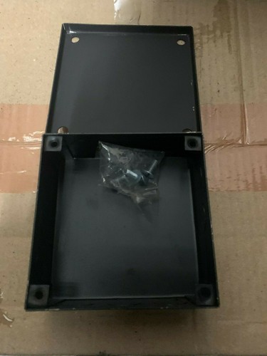 BLACK ENAMEL ELECTRICAL JUNCTION ADAPTABLE METAL BOXES VARIOUS SIZES ...