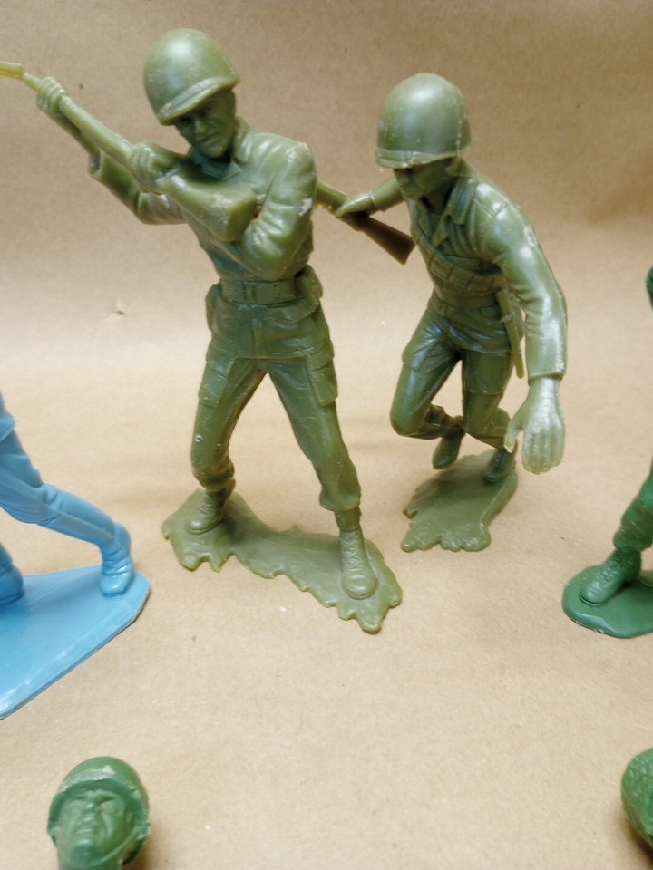 13 Giant Large Plastic Army Men Figures Toys USA 5" - 6" Soldier ...