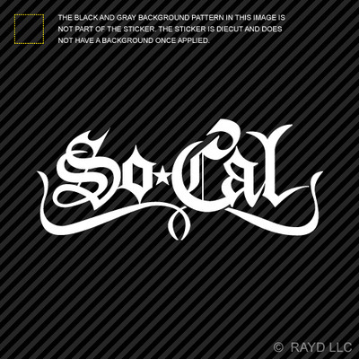 (2x) So Cal Sticker Die Cut Decal Self Adhesive Vinyl Pride Represent ...