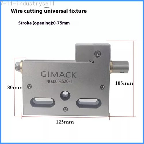 0-75mm Jaw Stainless Steel High Precision Opening Clamping Wire EDM ...