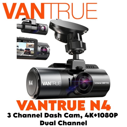 Vantrue N4 3-Channel Car Recorder 4K Front, Night Vision, G-Sensor | eBay