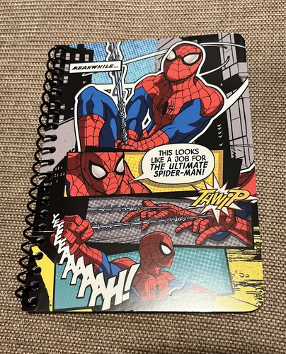 Spiderman Marvel Comics 5x7" wide ruled 48 sheet Notebook NEW | eBay